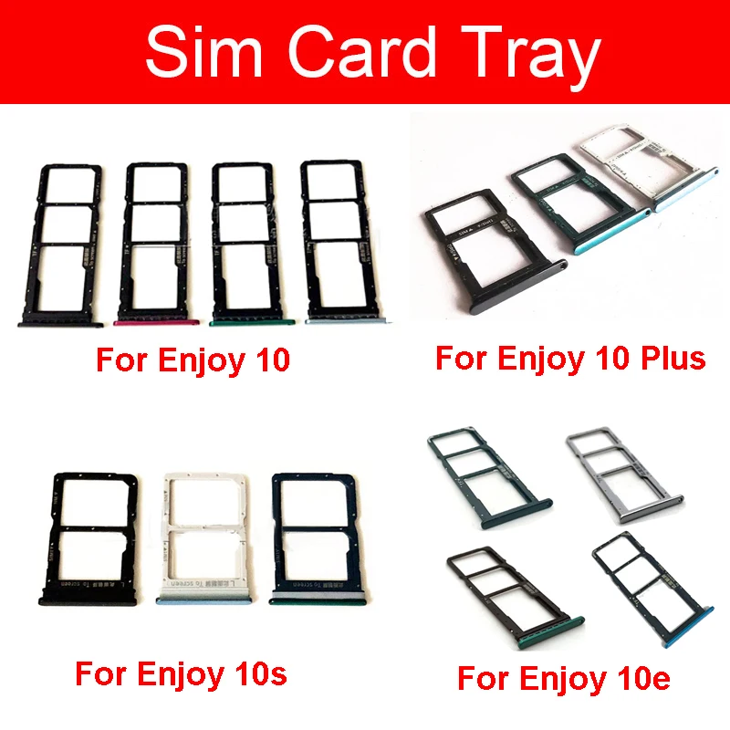 SIM Card Slot Tray Holder For Huawei Enjoy 10 Plus 10+ 10e 10s Sim ...