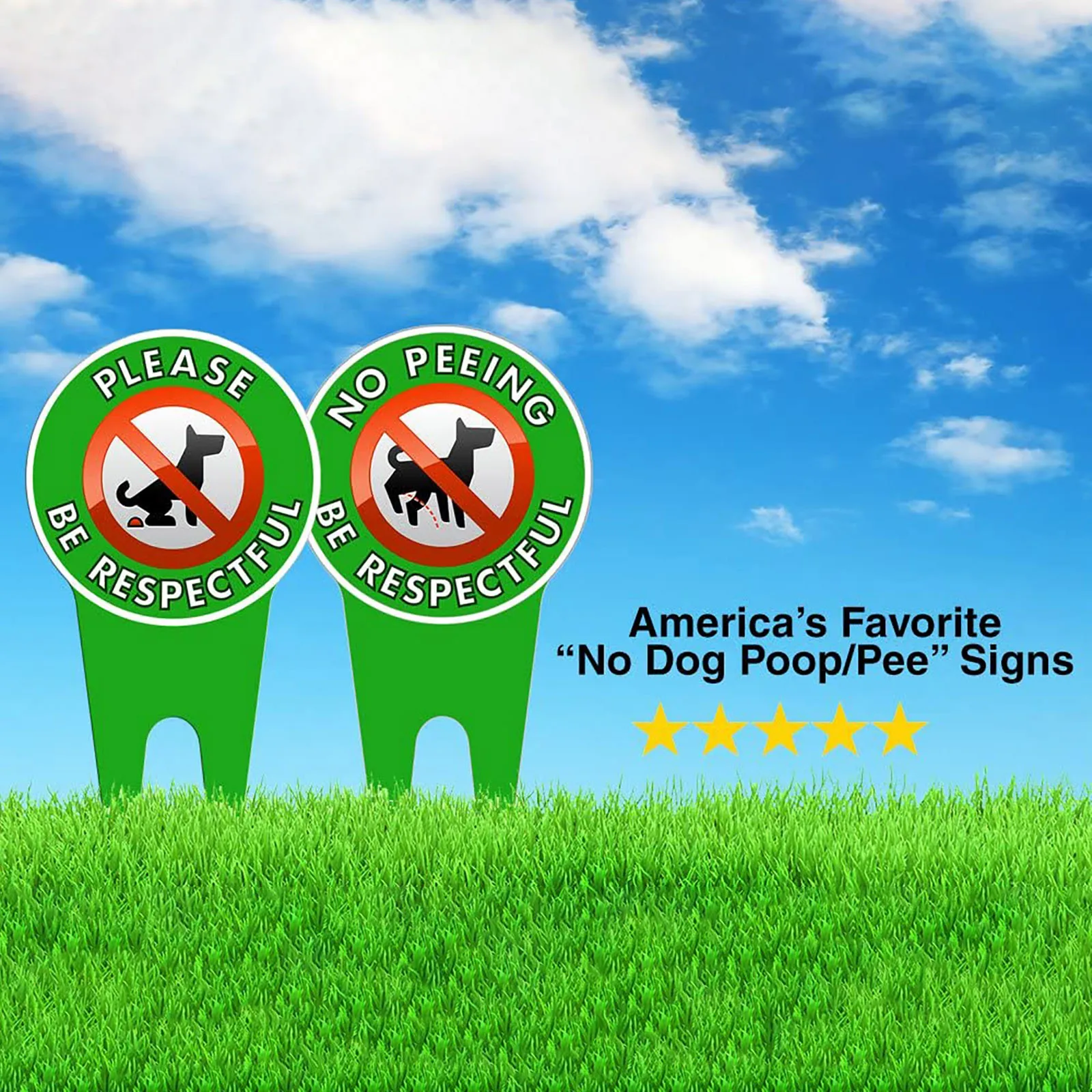 No Dog Pee Sign