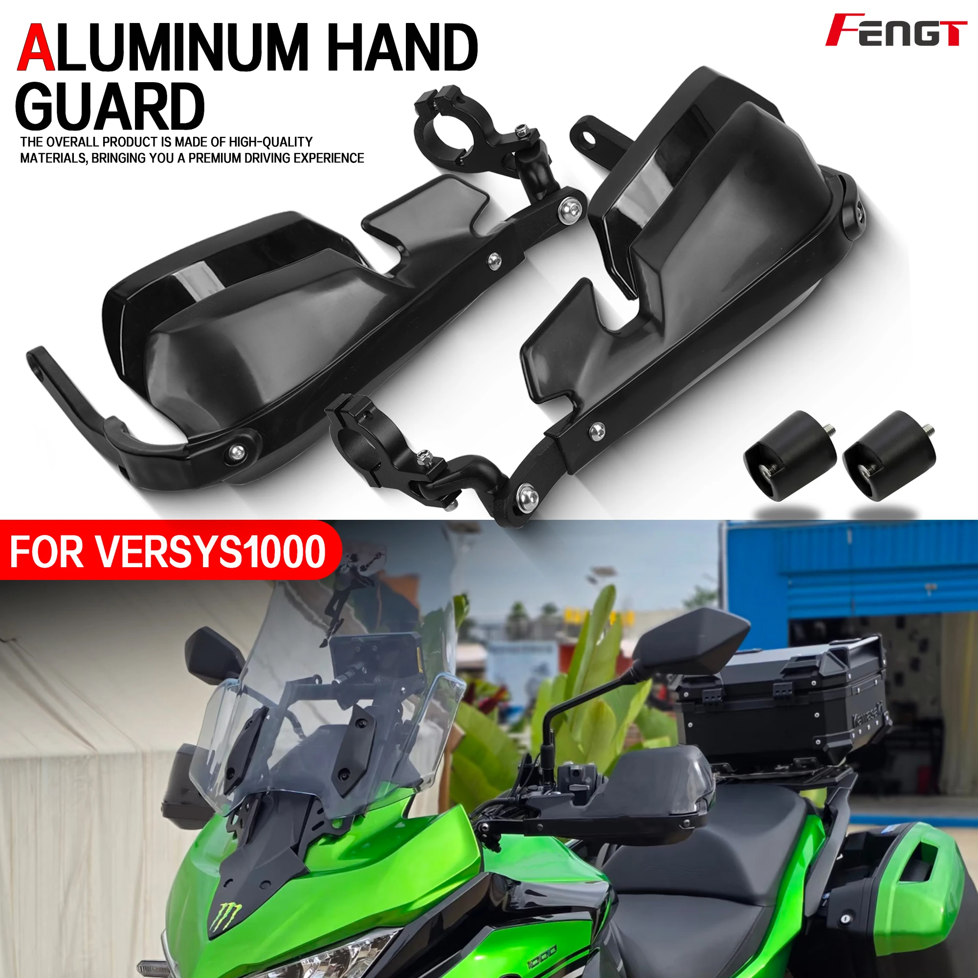 Aluminum Handguard FOR Kawasaki Versys1000 Versys650 Motorbike Shield ...