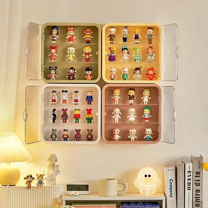 1PC-Wall-Mounted-Doll-Storage-Display-Rack-with-Magnetic-Suction-Bubble ...