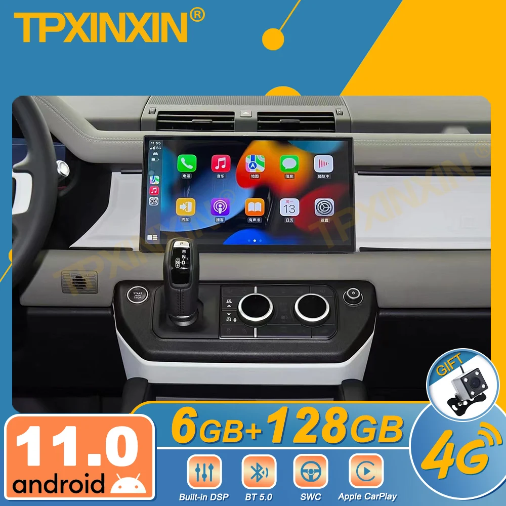 For Land Rover Defender 2020 2021 Android Car Radio Tesla Screen 2din ...