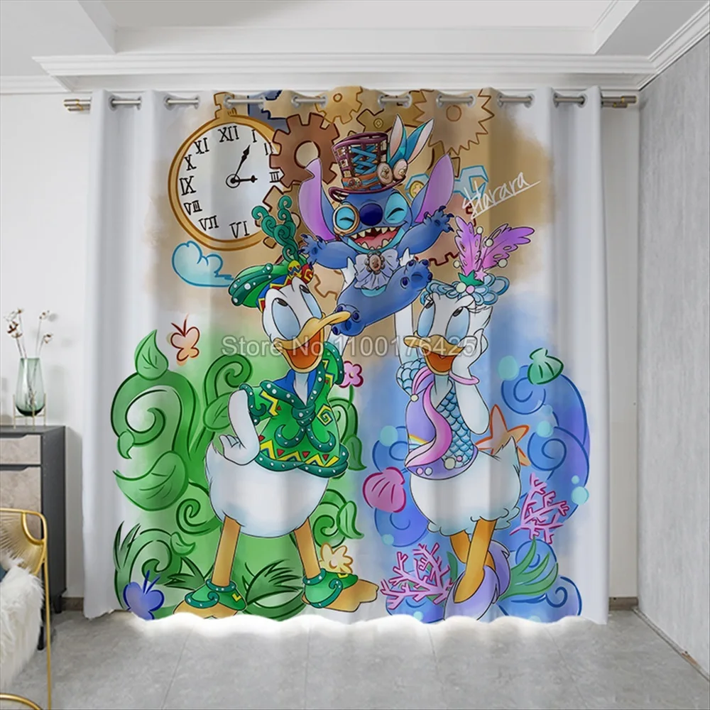 Stitch-and-Lilo-Blackout-Curtains-3D-Printing-Magic-Lamp-Princess-for ...