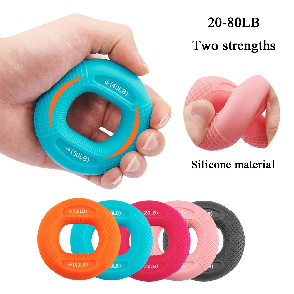 Silicone Adjustable Hand Grip 20-80LB Ring - FitMed