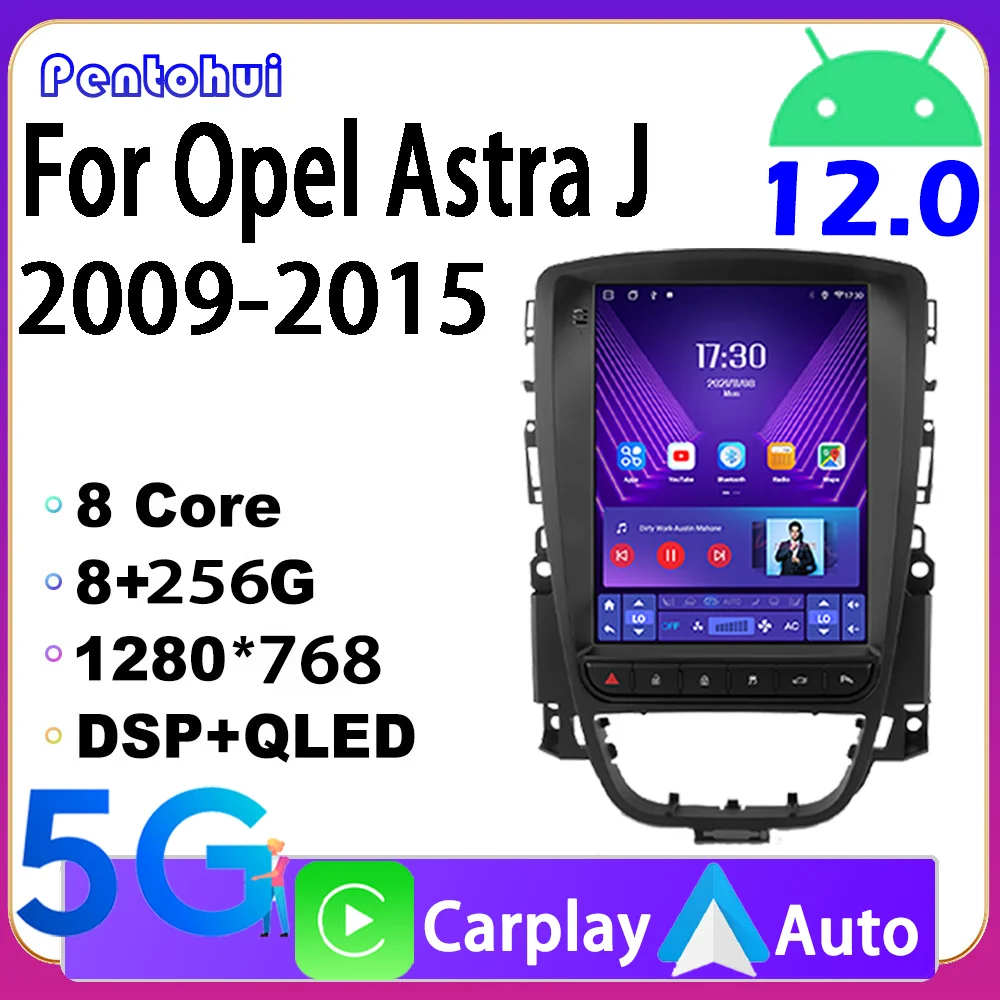 Pentohoi Android 12 CarPlay Car Radio For Opel Astra J Buick Verano ...
