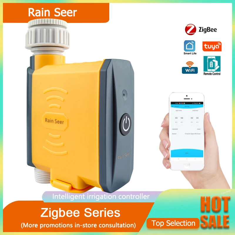 Rain Seer Tuya Zigbee Garden Home Irrigation Watering Timer WiFi Water ...