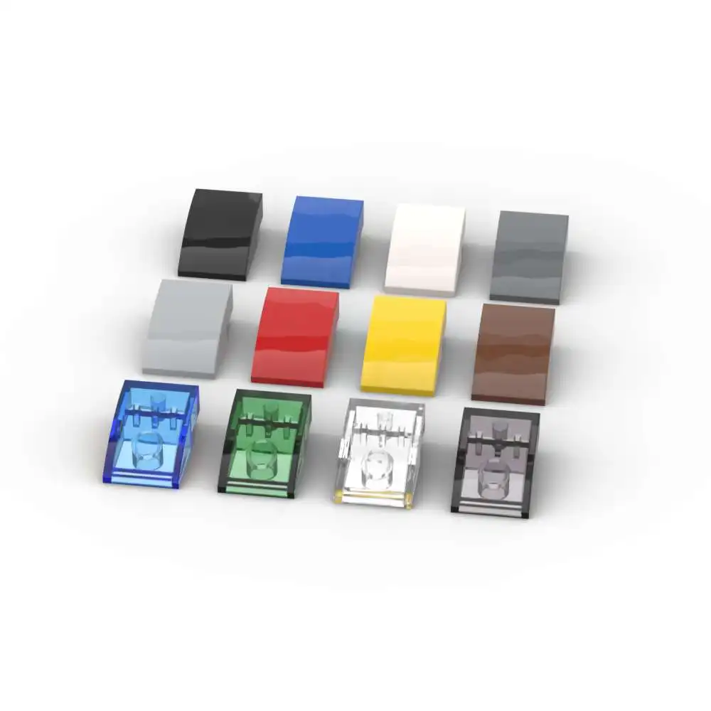 MOC 10PCS Puzzle Particle 24309 Curved 3x2 Building Blocks Kit Slope ...