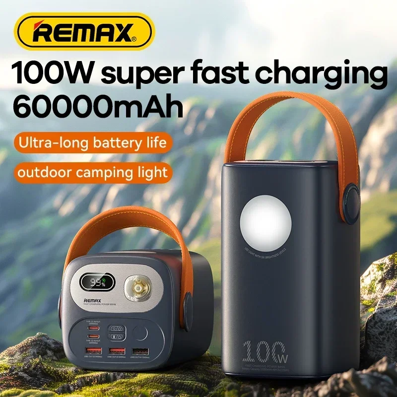 REMAX-60000mAh-High-Capacity-Power-Bank-Super-Fast-Charging-100W-For ...