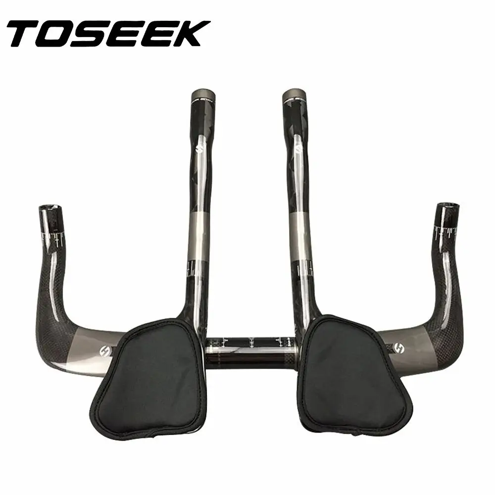 TOSEEK Carbon Fiber Bike Road TT Handlebar Aero Bars Triathlon Time Trial Tri TT Handlebar Rest Bar Ends Bicycle Parts 31.8mm AliExpress