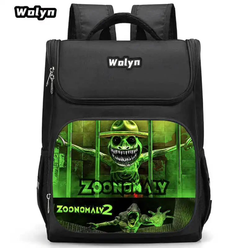 Anime-Games-ZOONOMALY-School-Backpack-with-Front-Pocket-for-Primary ...