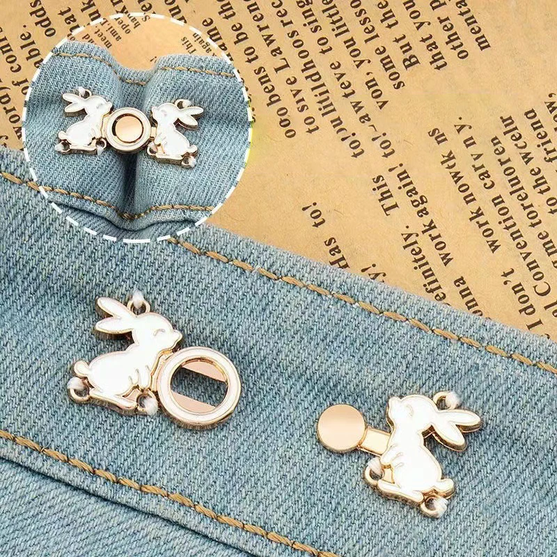 Removable-Waist-Tightening-Buckle-Invisible-Snap-Button-Brooch-Jewelry ...