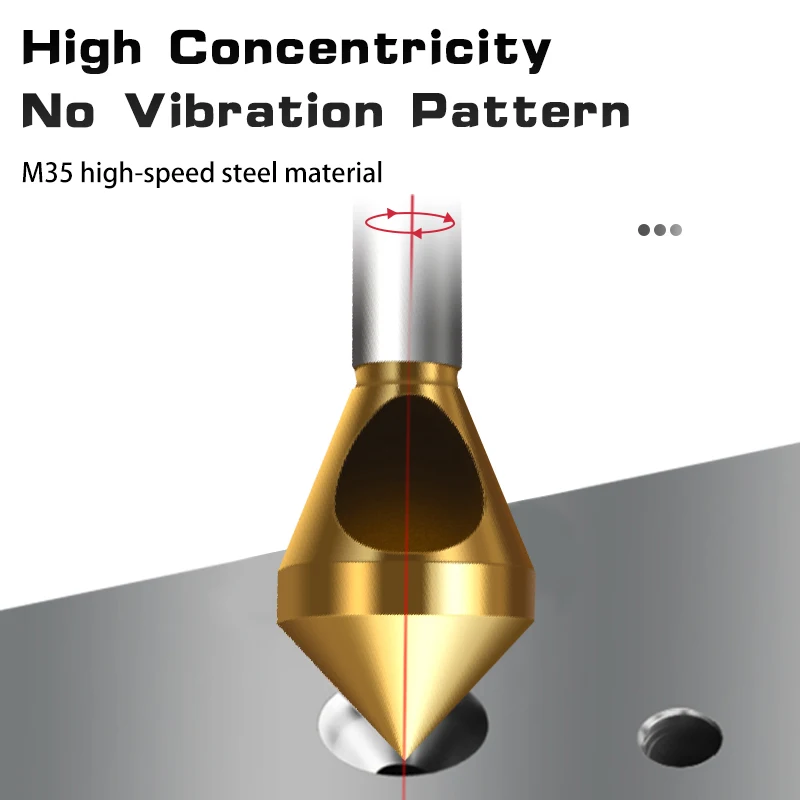 90 Fokos Ferde Lyuk Chip Chamferer M35 Kobalt Bevonatú Fúró Bit Rézhez ...