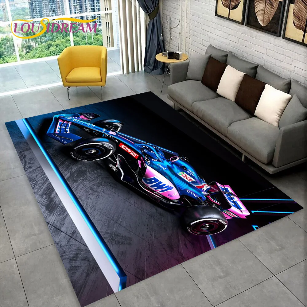 Racing-Vehicle-Car-Racer-Cartoon-Carpet-Rug-for-Home-Living-Room ...