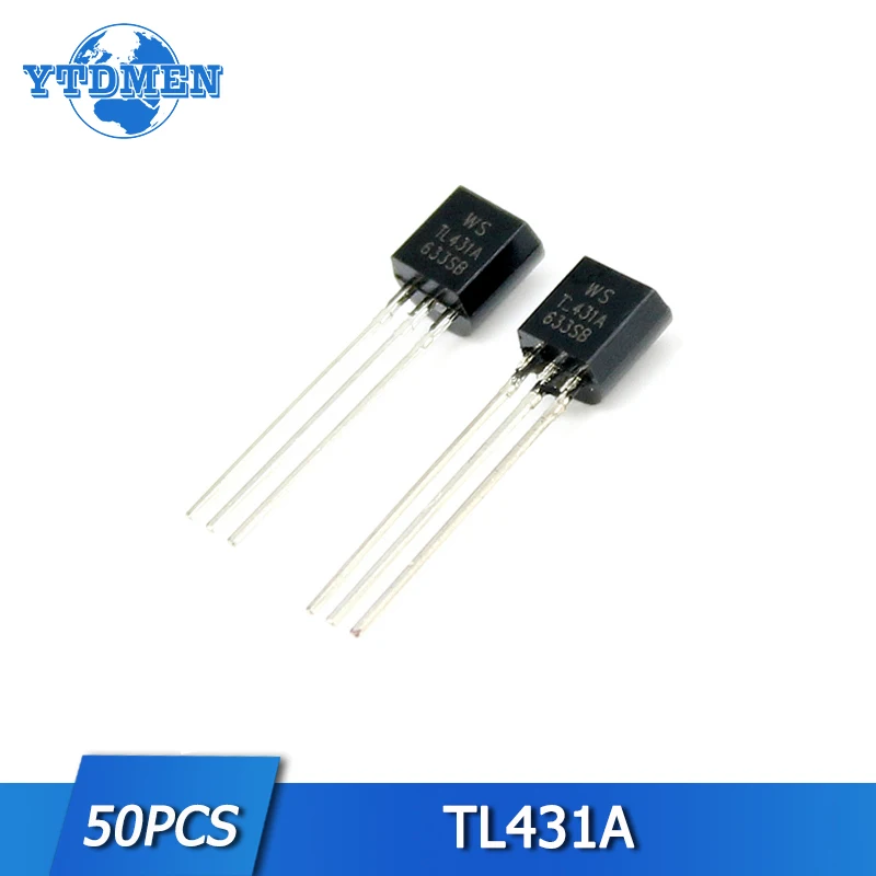 50 pçs tl431a transistor kit triode transistores conjunto componente ...