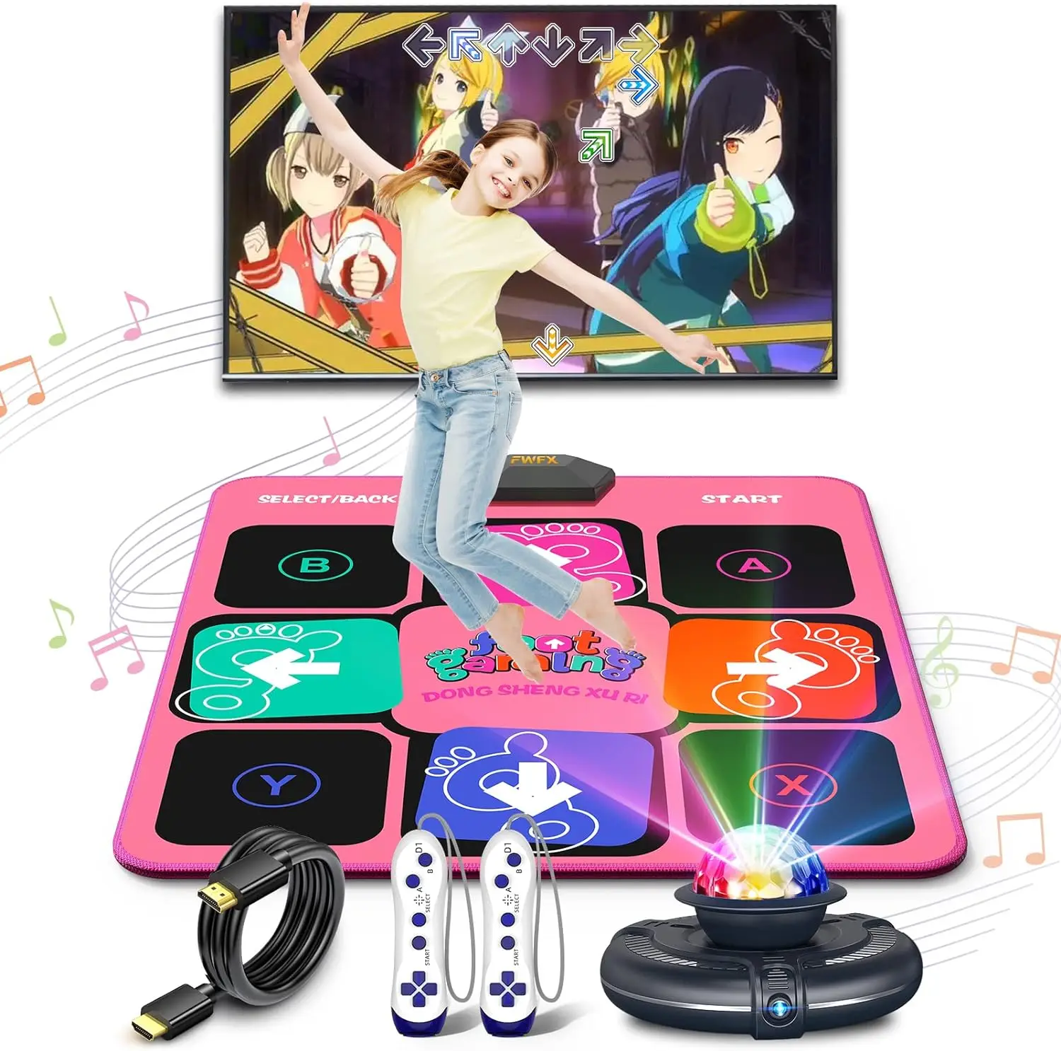 Dance-Mat-Game-for-TV-PC-Family-Sports-Video-Game-Anti-slip-Music ...