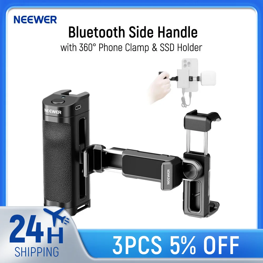 NEEWER-Bluetooth-Side-Handle-Shutter-Release-with-2-2-3-2-360-Rotatable ...