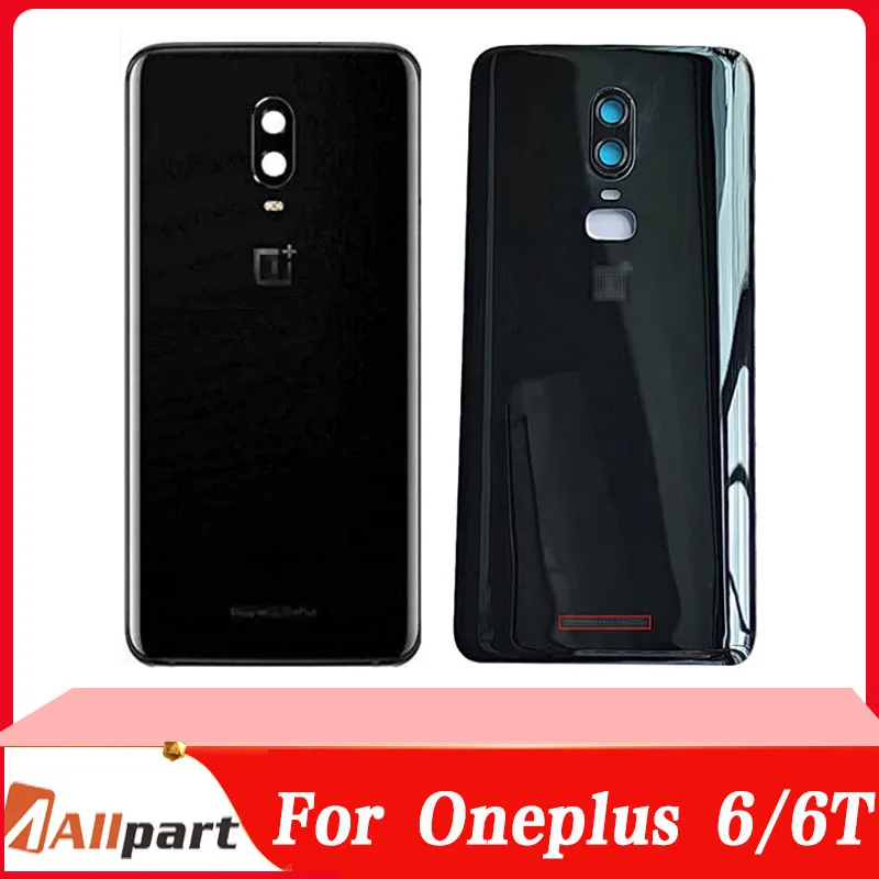 New For OnePlus 6 Battery Back Cover Glass Panel Rear Door For OnePlus ...