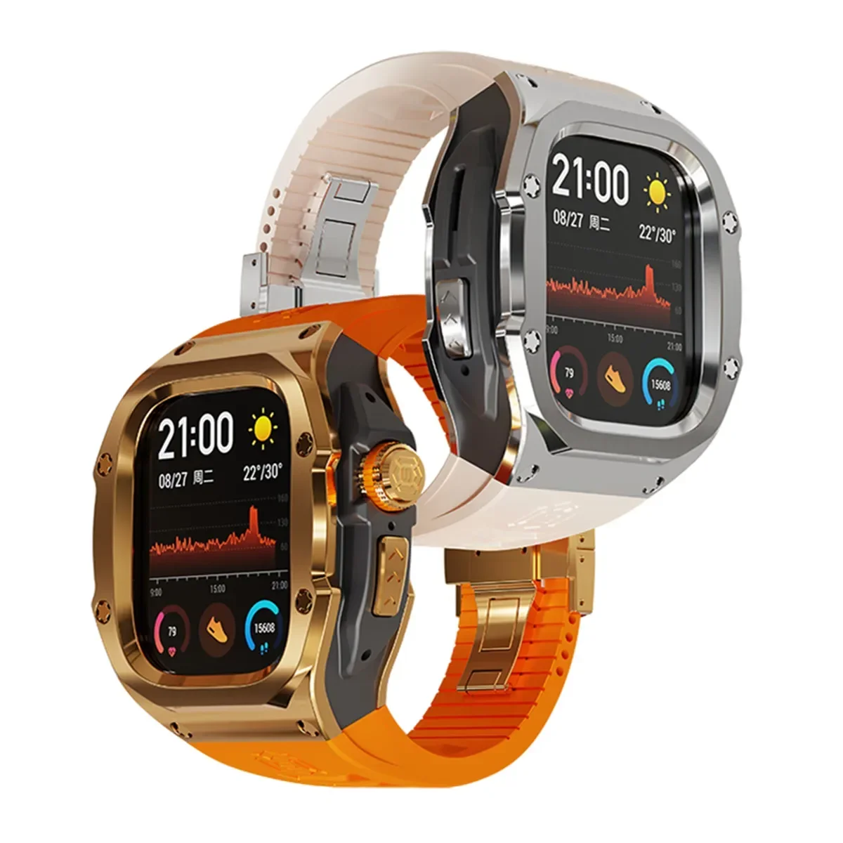 Stainless-Steel-Mod-Case-Strap-For-Apple-Watch-Ultra-49mm-iWatch-Ultra2 ...