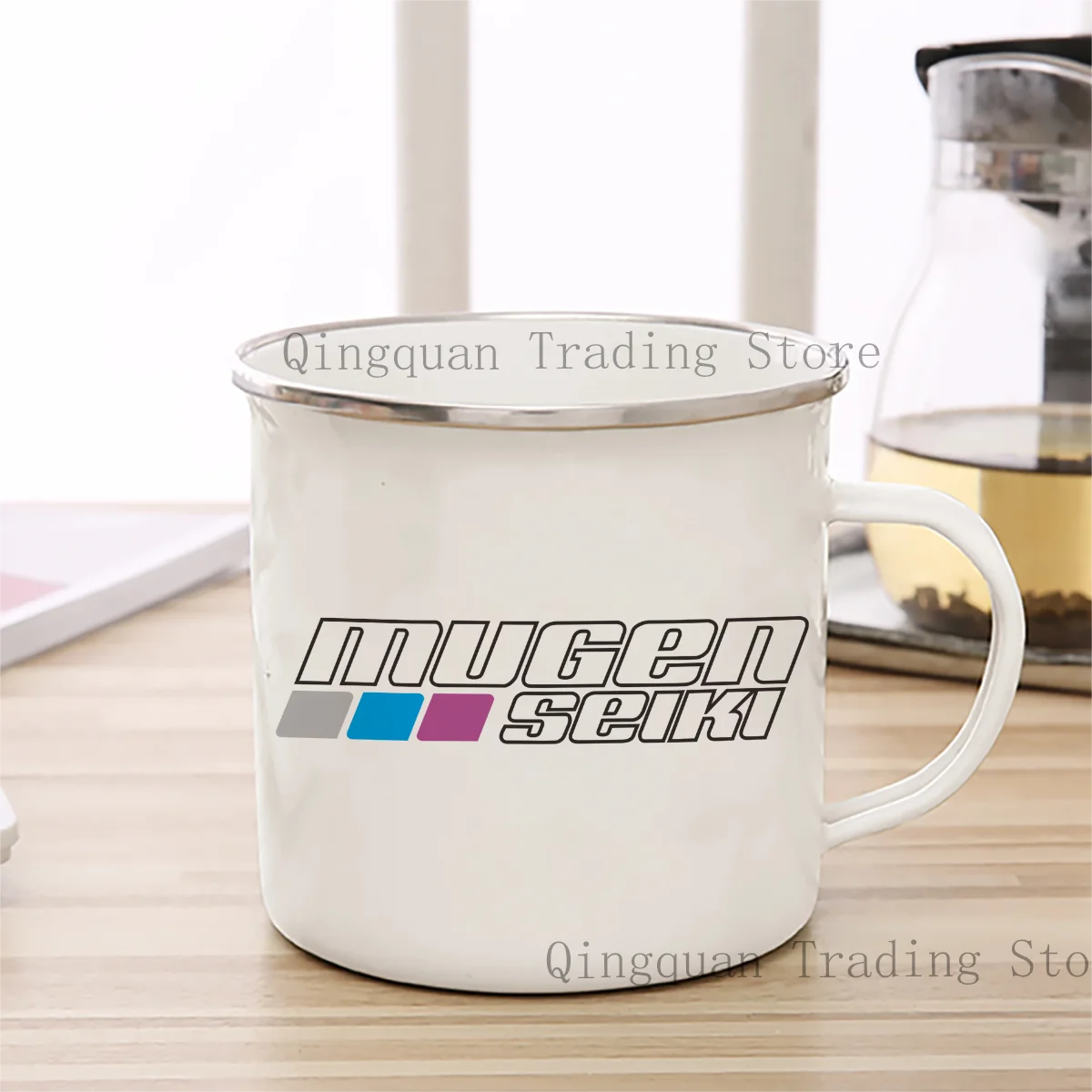 Mugen-Seiki-Enamelled-cup-Coffee-Mug-11oz-Ceramic-Coffee-Tea-Cocoa-Cup ...