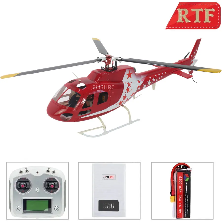FL450-V2-FLISHRC-Roban-AS350-Squirrel-450-Size-Scale-Helicopter-6CH-GPS ...