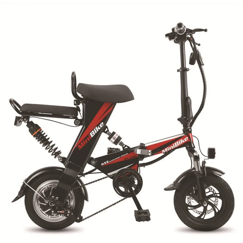 12-Inch-Folding-Smart-E-Bike-Rear-Suspension-Disc-Brake-Foldable-E ...