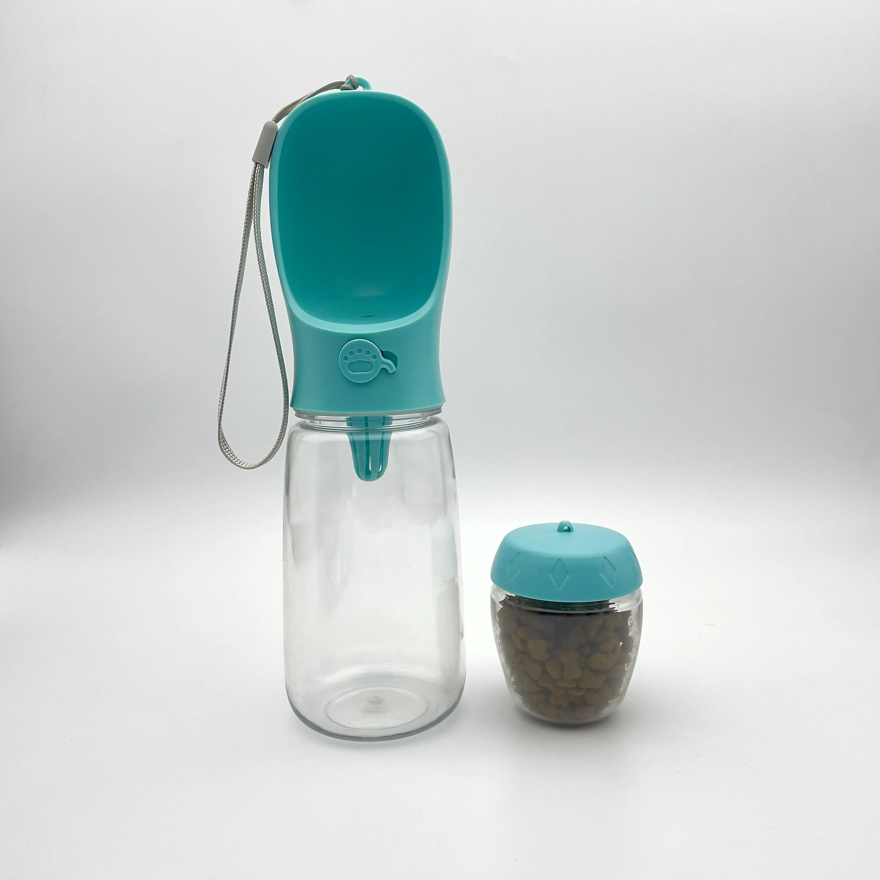 2 in 1 350ml Portable Food Grade Material Dog Cat Travel Pet Water Cup ...