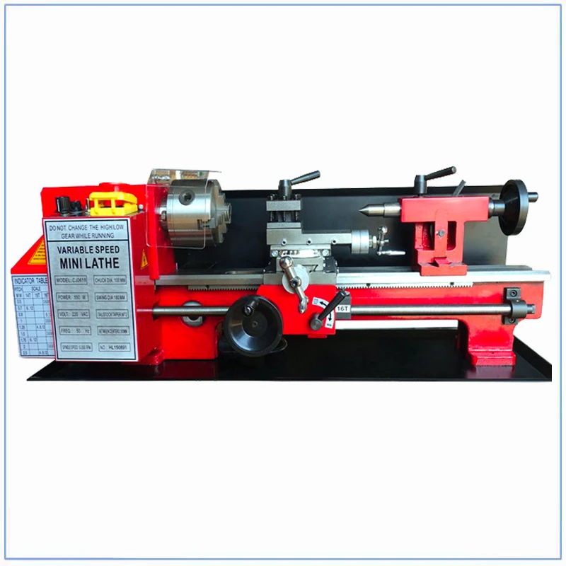 Mini High-precision Diy Shop Benchtop Metal Lathe Tool Machine Variable ...