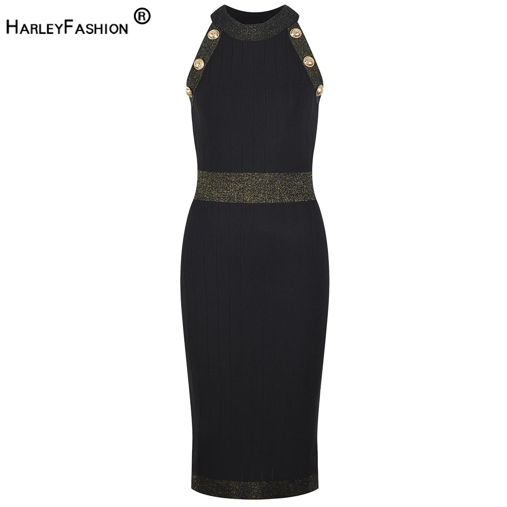 Newest Summer Sleeveless Quality Shiny Thread Bodycon Fit Halter Vest ...