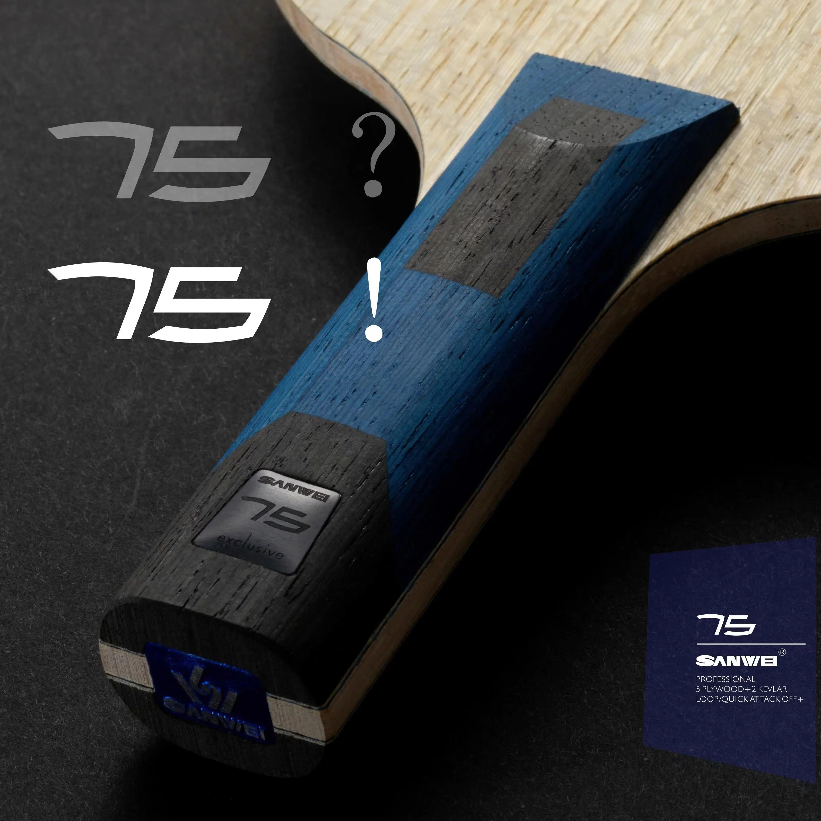 Original SANWEI 75 Professional ALC Table Tennis Blade VIS Structure Aryl Carbon Ping Pong ...