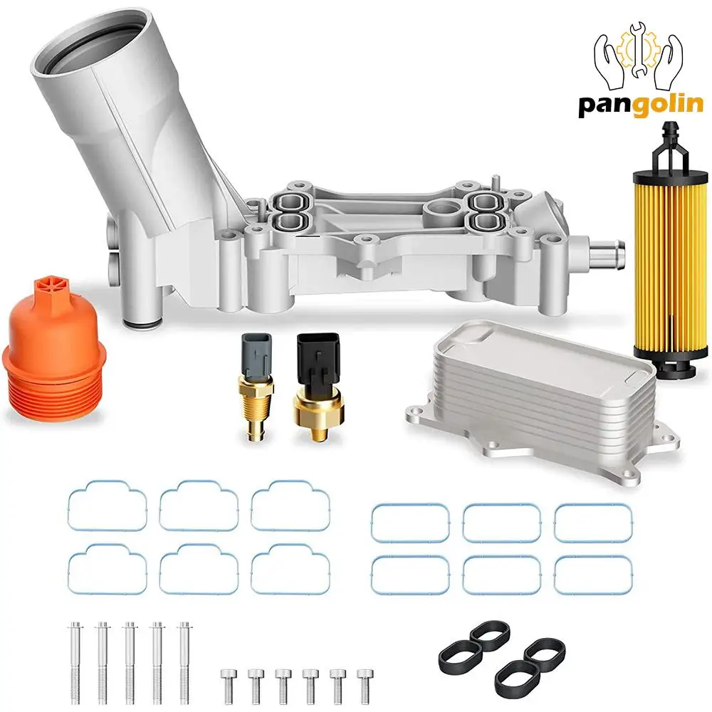 1pc-Aluminum-Engine-Oil-Cooler-Filter-Housing-68105583AF-68310865AF-For ...