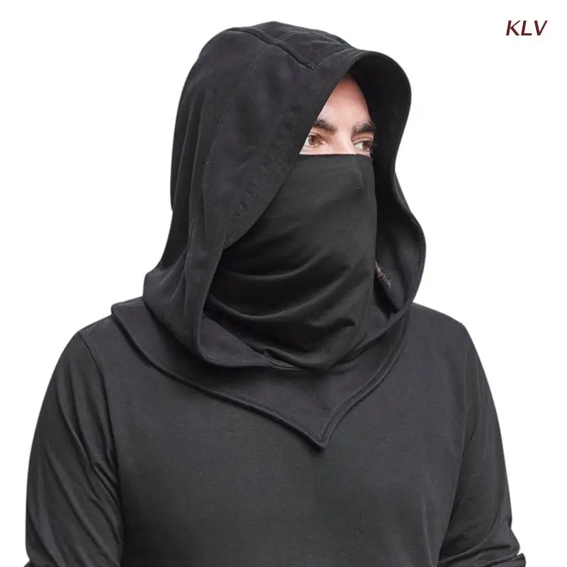 Hooded-Hat-Scarf-Windproof-Balaclava-Anti-droplet-Face-Cover-Hooded ...
