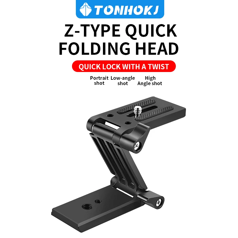 Professional-Camera-Flex-Tripod-Z-Pan-Tilt-Head-Aluminum-Folding-Z ...