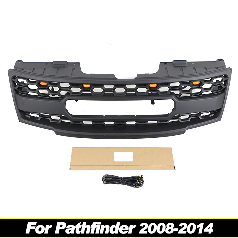 Front-bumper-grill-modification-with-LED-light-grille-accessories-For ...