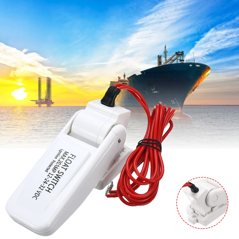 Electric-Boat-Marine-Bilge-Pumps-Float-Switch-Water-Level-Controller-DC ...