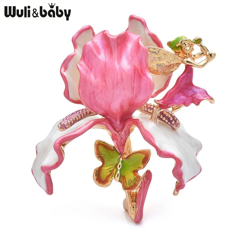 Wuli-baby-Big-Pomegranate-Flower-Brooches-Women-Vintage-Lovely-Elf-And ...