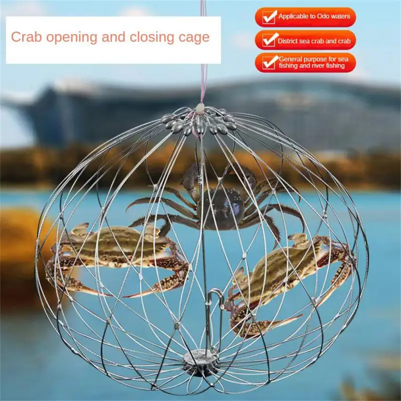 Strand-Steel-Wire-Fishing-Crab-Trap-Net-Automatic-Open-Closing-Wire ...