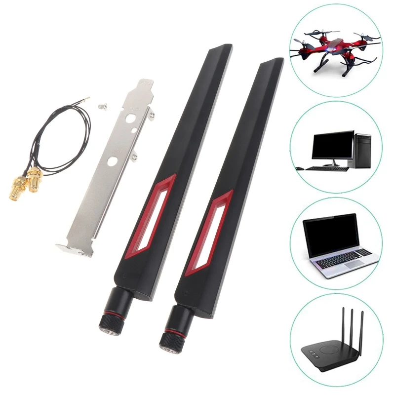 Dual Band Wifi 2.4g 5g Antenna 20cm Ipex Mhf4 To Rp-sma Female ...