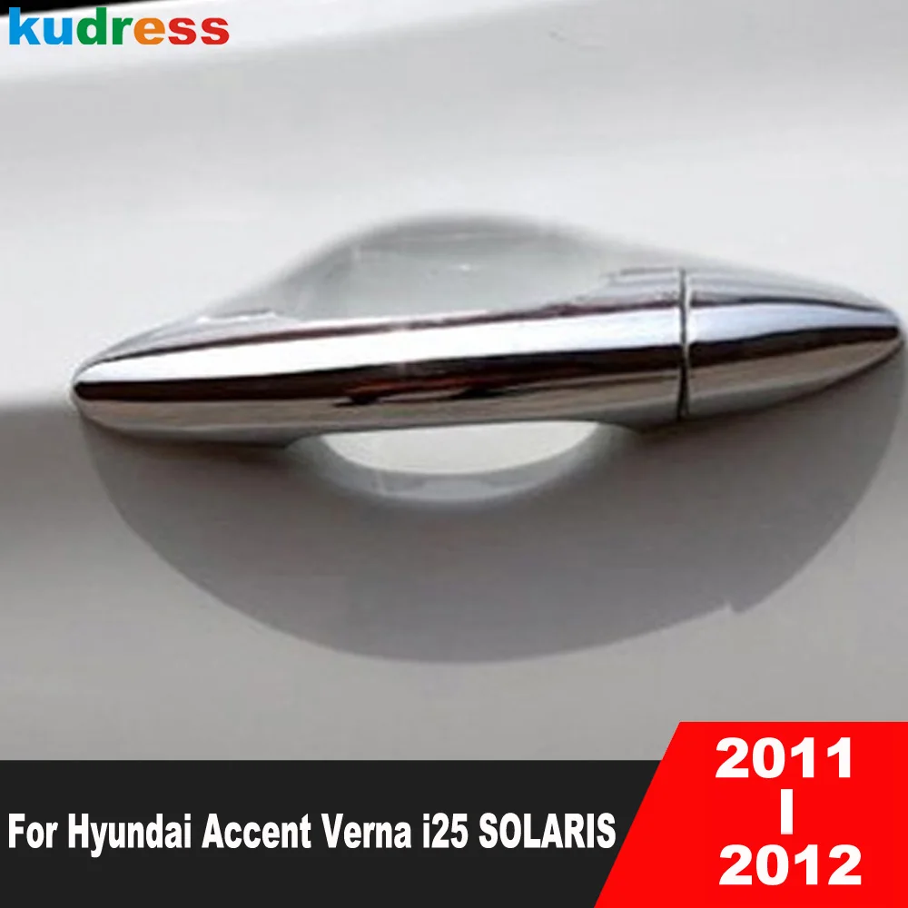 For Hyundai Accent Verna i25 SOLARIS 2011 2012 Chrome Side Door Handle ...