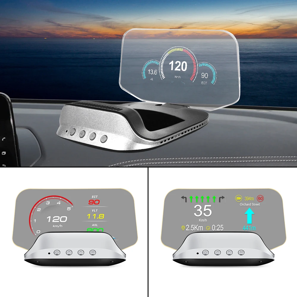 Head-up-Display-Navigation-GPS-obd2-Tacho-c3-hud-Autozubeh-r-Auto ...