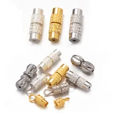 20pcs/Lot 4x12mm Connector Brass Screw Barrel Clasps Closures Lock For ...