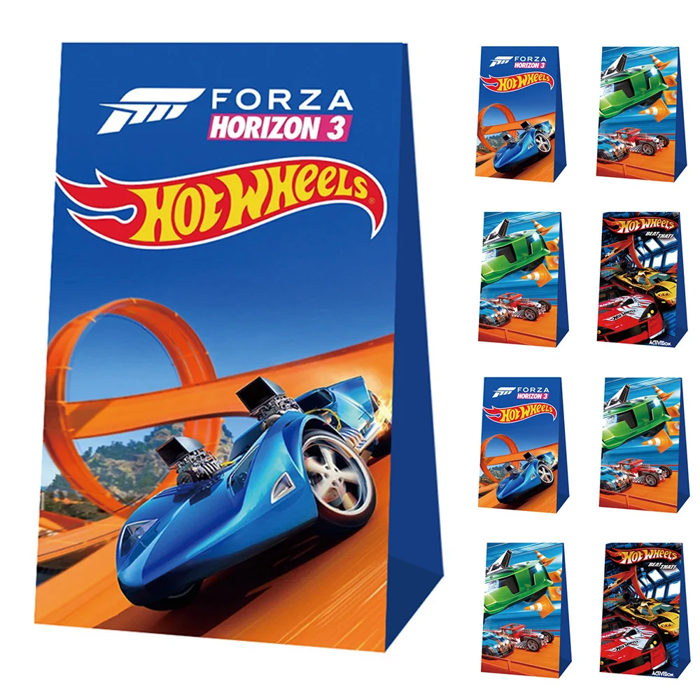 8pcs-Set-Hot-Wheels-Birthday-Party-Favors-Gift-Bags-Wild-Race-Car-Candy ...