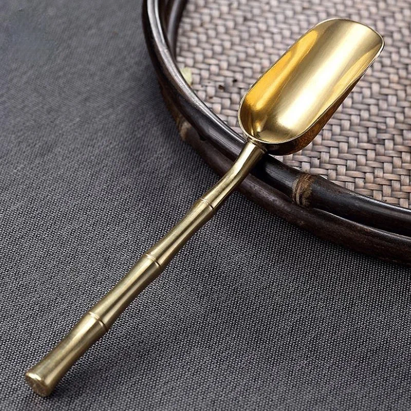 Brass-Copper-Dinnerware-Set-Spoon-Tea-Dessert-Coffee-Ice-Cream-S ...