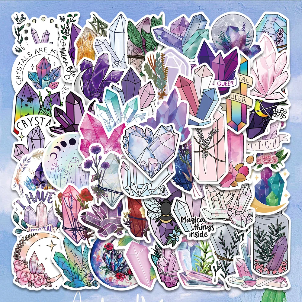 50PCS-Colorful-Witch-Lucky-Crystal-Graffiti-Stickers-Aesthetic-DIY ...
