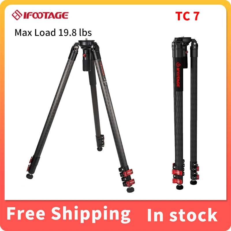 IFOOTAGE-TC-7-Carbon-Fiber-Video-Camera-Tripod-with-Quick-Fastbowl-Max ...