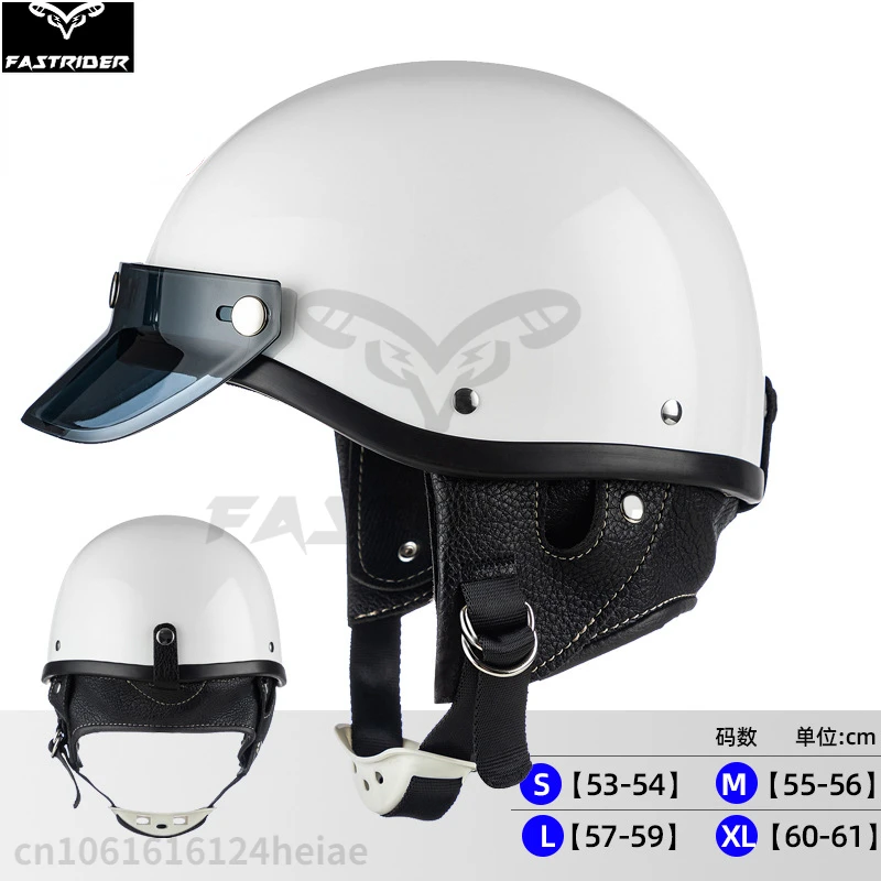 Retro-Motorcycle-Helmets-for-Men-and-Women-Electric-Motorcycle-Half ...