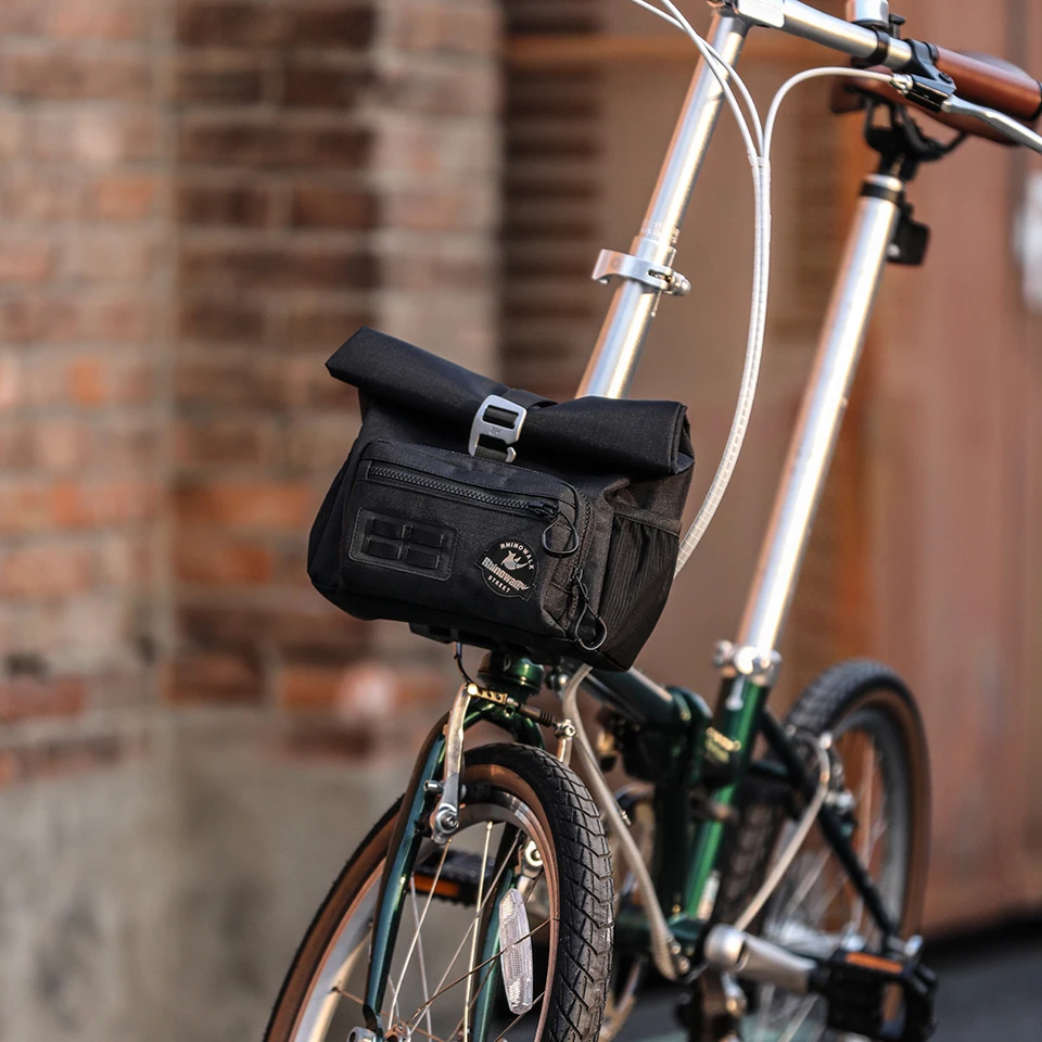 自転車ハンドルバーバッグ 4L サイクリングフロントクイックリリース