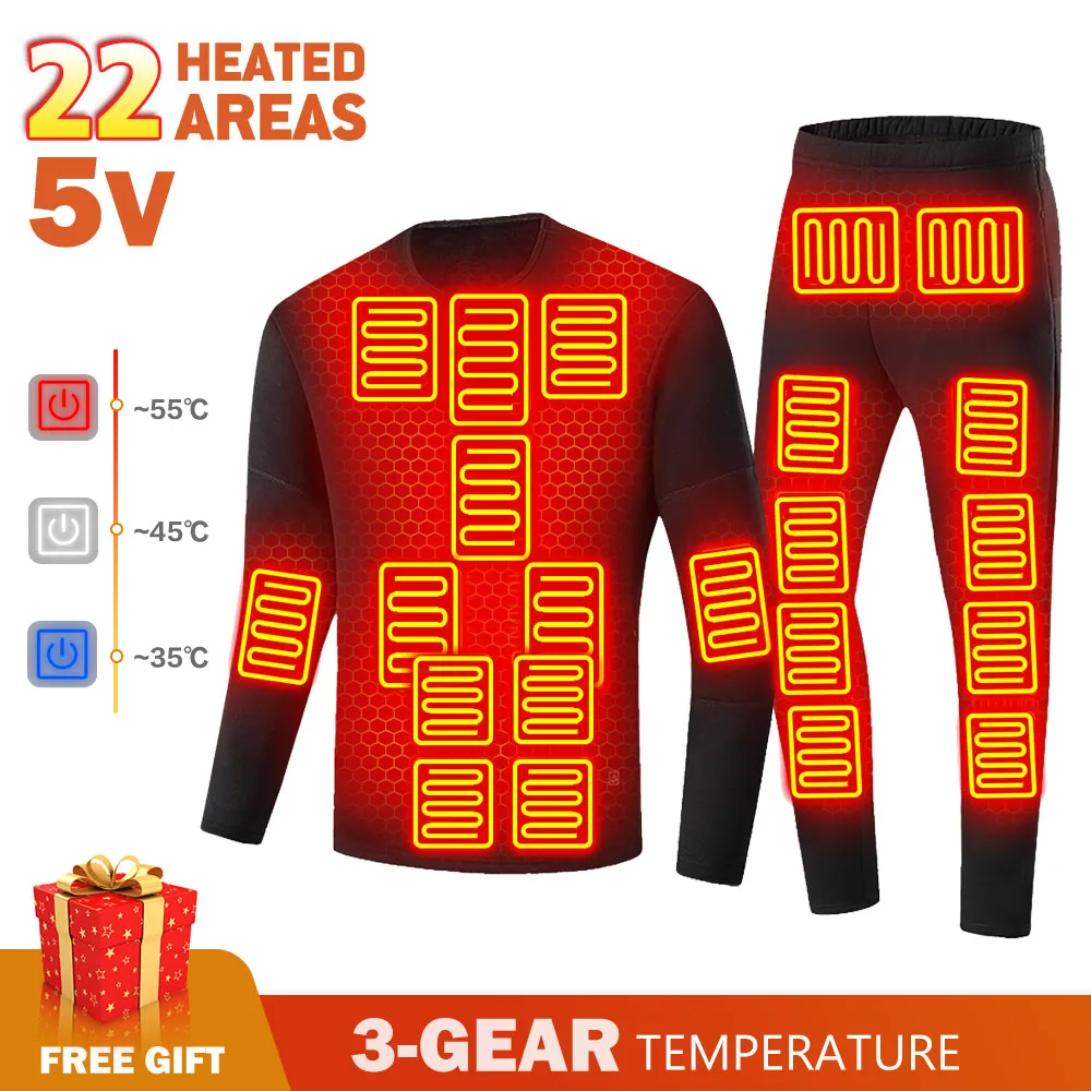 Heated-Underwear-Winter-Heating-Jacket-Motorcycle-Thermal-Underwear-Men ...