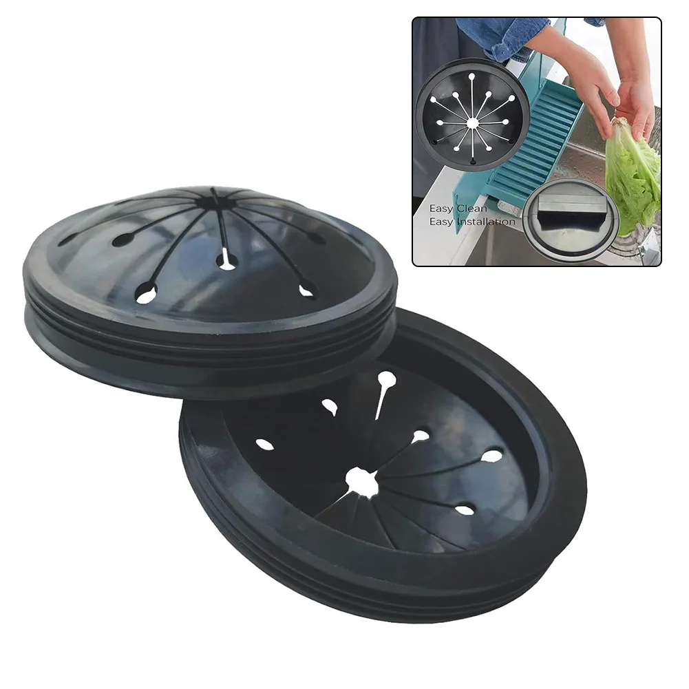 2pcs-Garbage-Disposal-Splash-Guard-Collar-Sink-Stopper-Universal-Rubber ...