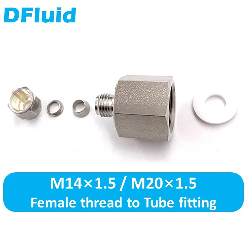 1-pc-SS316-M14x1-5-M20x1-5-Metric-Female-Thread-to-Compression-Ferrule ...