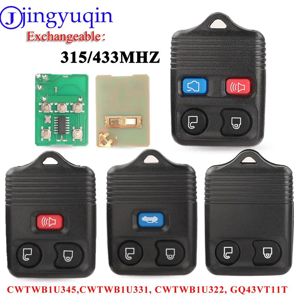Jingyuqin Car Key Transit Keyless Entry Fob 315/433MHz For Ford Focus ...