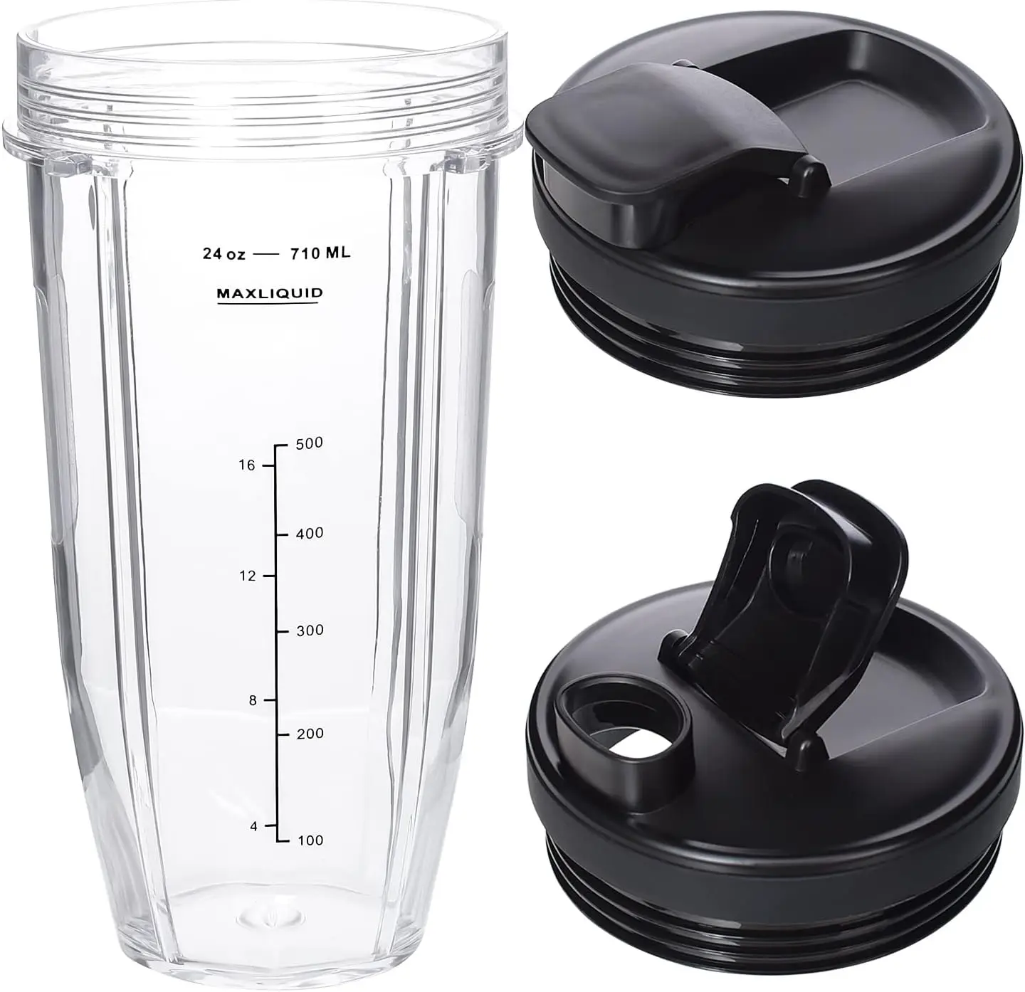 32OZ Blender Cup Replacement with 2 lids For Ninja Auto IQ Blender ...